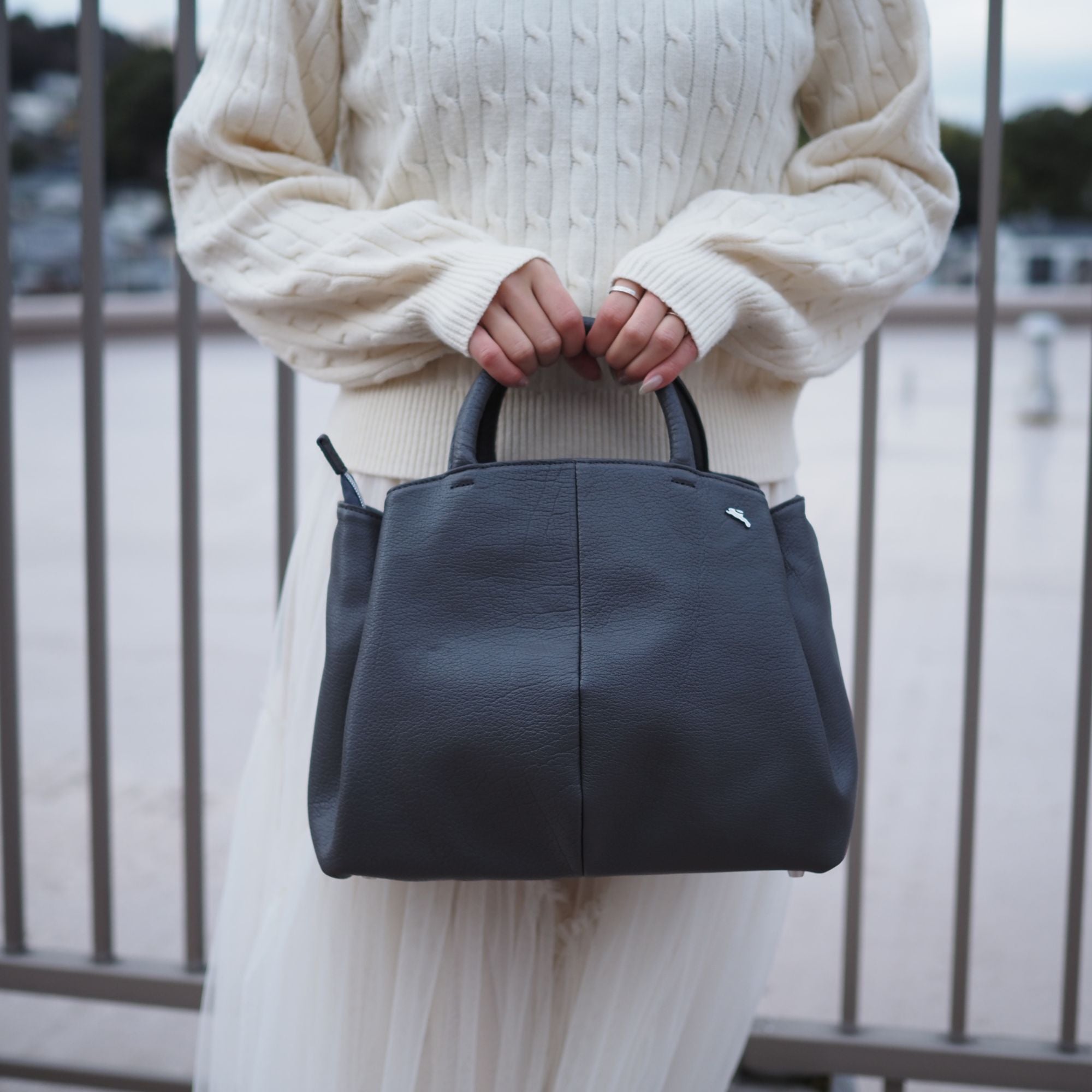 2Wayハンドバッグ BO-0317S(060606) ブルーグレー – OSAM オサムバッグ