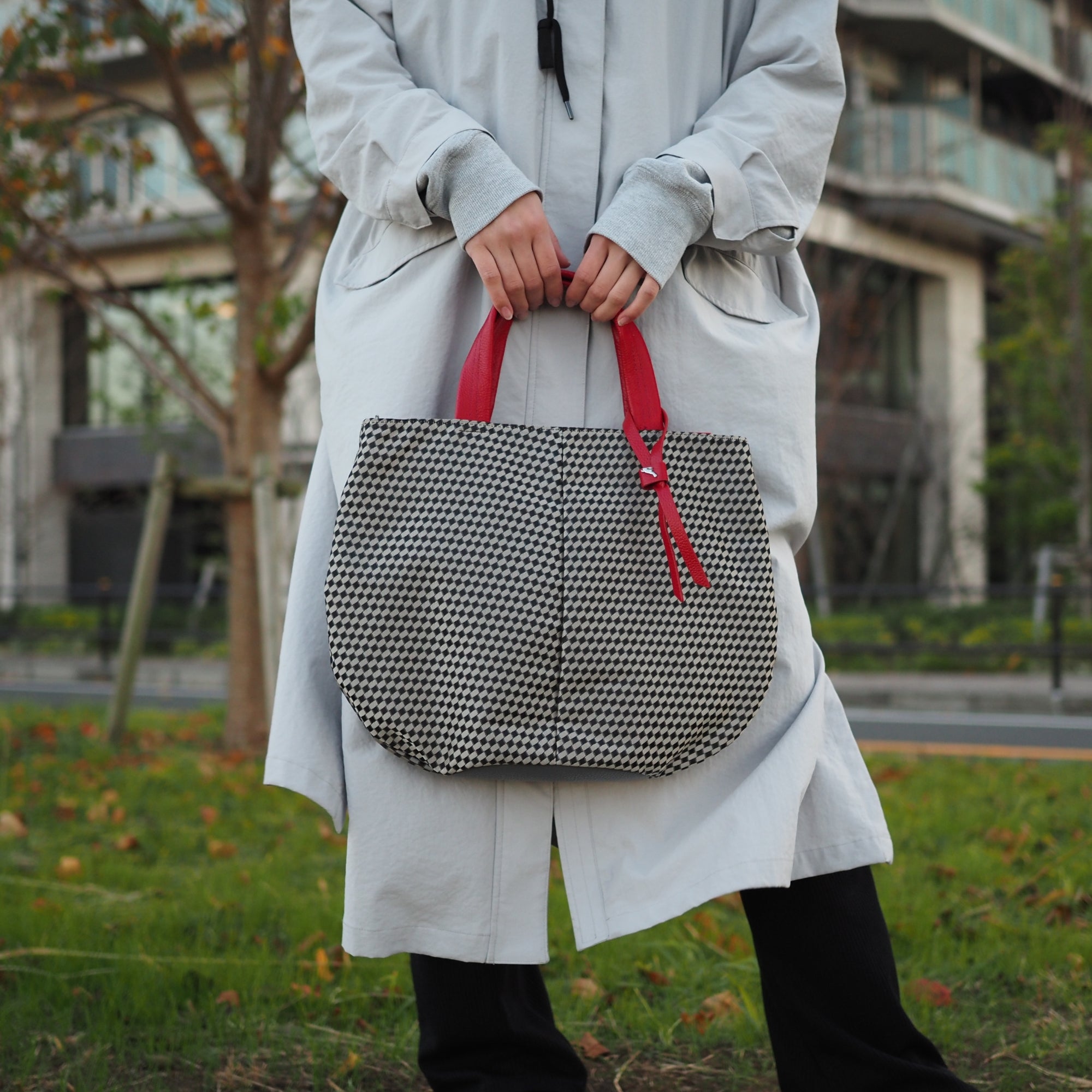 2Wayハンドバッグ IML-1405X(073007) チャコールグレー – OSAM オサムバッグ